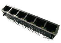 China Tyco 1840451-3 Gigabit Magjack 6Port  Rj45 10/100/1000Base-T Lan 1840451-4 for sale