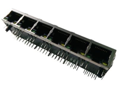 China Tyco 1840451-3 Gigabit Magjack 6Port  Rj45 10/100/1000Base-T Lan 1840451-4 for sale