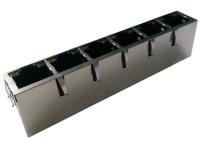 China 1840451-8 Multi-port RJ45 1x6 Gigabit Magjack 6Port Modular Jack 1840451-9 for sale