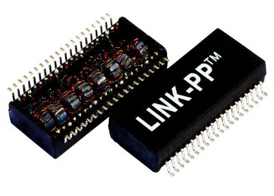 China PH406466G Quad 10/100BaseT AutoMdix Transformer , SMT Type 81FB-22NL for sale
