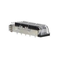 China 4-2170705-4 ZQSFP+ Cage With Heat Sink 28 Gb/s NO Lightpipe  for sale