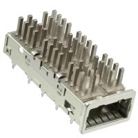 China 2057855-1 QSFP+ Cage with Heat Sink 1 Port EMI Shielded for sale