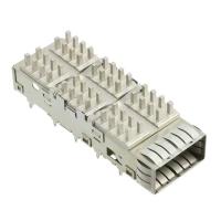 China 1888631-2 QSFP+ Cage With Heat Sink 14 Gb/s Through Hole Press-Fit for sale