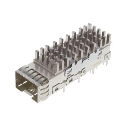 China 2291634-2 1x1 Port SFP+ Cage With Heat Sink 6.5 mm Press-Fit Through Hole for sale