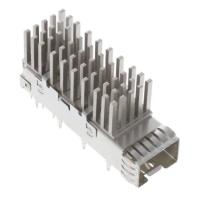 China 2291634-3 SFP+ Cage With Heat Sink 1x1 Port EMI Shielded for sale