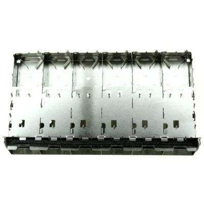 China 2007170-1 SFP+ Cage 1 x 6 Port Through Hole Press-Fit Mount for sale