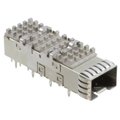 China 2007464-1 SFP+ Cage With Heat Sink 16 Gb/S Through Hole Press-Fit for sale