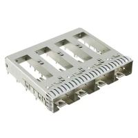 China 2169260-1 SFP+ Cage Ganged 1 X 4 Connector NO Lightpipe Through Hole for sale