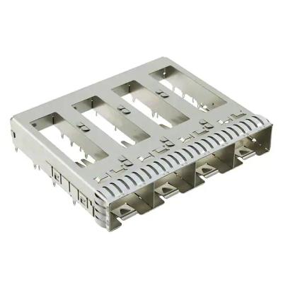 China 2169260-1 SFP+ Cage Ganged 1 X 4 Connector NO Lightpipe Through Hole for sale