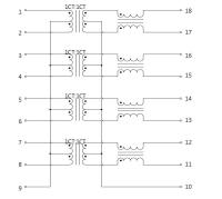 China L1CN001-0 Compatible LINK-PP LP81801NL 1000 Base - T Single Port LAN Filte Transformer 18PIN for sale
