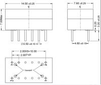 China L3AH002-0 Single Port 100 Base - T  12 PIN LAN Filte Transformer for sale