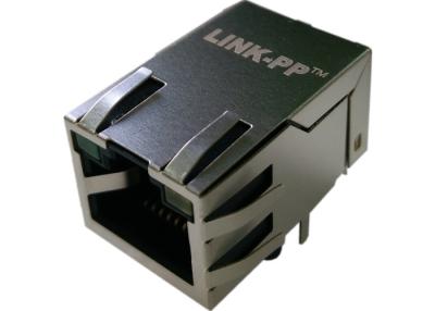 China RJ45 Connector Jack ARJC01-111002T 10/100M Magnetics Lan Port W/LED for sale