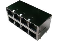 China DA4T10304 Stacked Rj45 Connectors 2x4 Integrated Gigabit Ethernet Modular Jack for sale