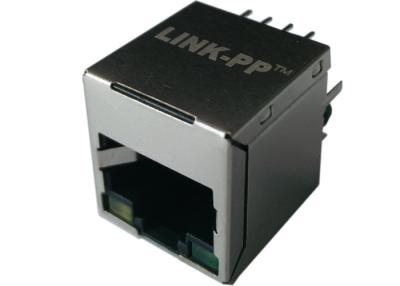 China LPJD0012BENL Vertical RJ45 Jack Top Entry 10/100BT 180° Connector Cross 51F-1203GYD2NL for sale