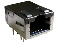 China Pulse J0G-0009NL Low-Profile RJ45 Jack 1x1 Tab-up 10/100/1000Base-T for sale