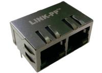 China ARJM12A1-811-BA-CW2 Multi-port Rj45 1x2 Ethernet Connector Dual Port 5G BASE - T for sale