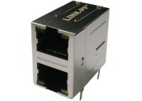 China LPJG17561BGNL Gigabit RJ45 AR0508-6232 Stacked 2x1 Magnetic Jack 1000Base-T for sale