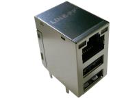 China Pulse JW0-0009NL RJ45/Dual USB Combo Single RJ45 In Combination With 2USB Ports for sale