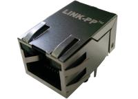 China Single Port 8P8C Silver RJ 45 Modular Plugs For xDSL Modem XFMATM9R-CTXU1-4M for sale