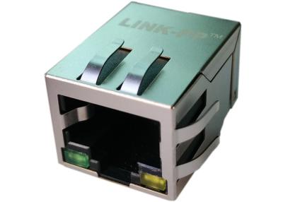 China Lan Transformer RJ45 Modular Jack , 10/100M RJ45 Jack XRJG-01J-4-D98-110 for sale