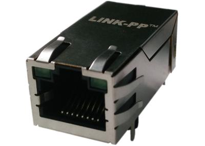 China XRJH-01R-N-H71-570-MA RJ45 8P12C 10/100/1000 Mbps Connector ,Tab UP With LEDs for sale