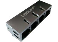 China Multi-port RJ45 1x4 Cross  LPJGF46856CNL MIC38710-5157W-LF3 / 7499131001 for sale