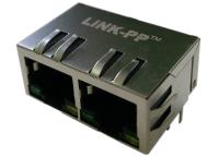 China ARJM12A1-811-BB-EW2 Ethernet Rj45 Connectors 1X2 Shielded With 5G Base - T for sale