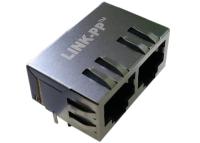 China Amphenol RJMG2B300C102ER Dual Port Rj45 Magjack integrated 100/1000Base-T for sale
