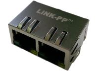 China 62F-1328GGD32NL RJ45 Gigabit Magnetic Jack 1x2 Multi-Port for sale