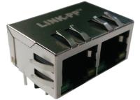 China Multi-port RJ45 HR911261C Hanrun Dual Rj45 With Integrated Magnetics 1000Base-T for sale
