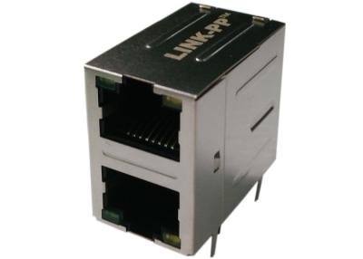 China XFGIGH-SIKVDxu2-2 Gigabit Stacked 2x1 Port Combo With LEDs for sale