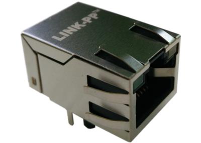 China Bel Connector SI-51026-FB 10/100/1000BT Rj45 Tab-up with LED for sale