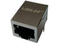 China XMG-J1A201ZCD Single RJ45 Connector MODULE With 10/100 BASE-TX MAGNETICS for sale