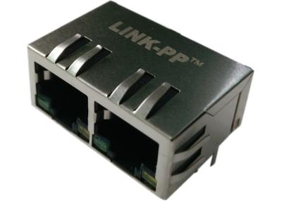 China JX80-0019NL Pulsejack 100 Base-TX  Fast Ethernet Multi-port RJ45 Tab-DOWN for sale