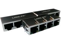 China 64F-1204GYDNW2NL 10/100/1000 BASE-T RJ45 1xN JACK W ITH MAGNETIC MODULE for sale