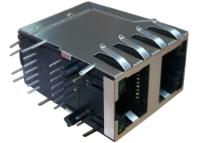 China A40-216-263-900 Stacked 2x1 Rj45 Right Angle Transformer 10/100BT With LED for sale