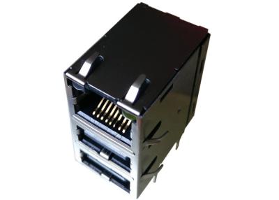 China RJ45 USB Connector RU1-A36AFB1A 10/100Base-T Magnetic With LED for sale