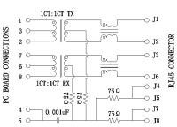 China Pulse Magnetic RJ45 JX10-0061NL Connector 10/100BT Female Jack for sale