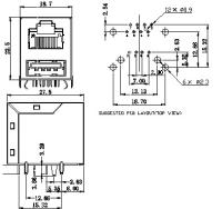 China Jack with USB A 1775855-1 USB Connectors RJ45 W/ USB MOD JACK 8P8C for sale