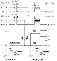 China 5-6605758-1 Rj45 Female Connector Pinout Tab-up with Leds To Medical PC for sale