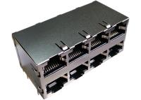 China GA2X-2488S-50C5 8P8C RJ45 Modular Jack Ganged 2×4 Ports for sale