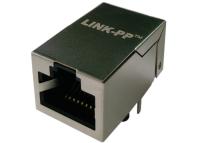 China 100 Base-TX RJ45 JXR1-0005NL Tab-Up 8 pin Integrated Magnetics Connector for sale