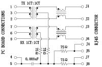 China RJ45 With Integrated Magnetics Pin-in-Paste JXR1-0001NL PulseJack 10/100BT for sale