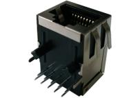 China Modular Magnetic Jack SI-60073-F Ip68 Rj45 Right Angle PCB Connector for sale