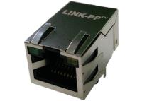 China 08B0-1D1T-36-F RJ45 With Integrated Magnetics Right Angle Ethernet Connector for sale