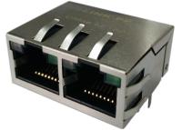 China 1840560-5 MAG45  Modular Jack  1X2 Gigabyte Circuit, Shielded,With Leds for sale