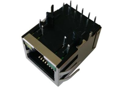 China MAG45 Modular Jack 10 Position 5-6605435-6 Gigabyte Magnetic W/LED for sale