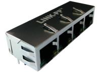 China 5-6610075-1 Multiple RJ45 1x5 Ganged Ports 10/100Base-T Tab-up for sale