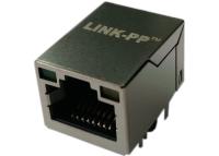 China 10 Pin Horizontal Gigabit 6605839-1 Modular Jack Shielded With Resistor Leds for sale