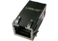 China JK065421NL 10/100/1000 Base-TX RJ45 Tab-UP With LEDs Integrated Magjack for sale